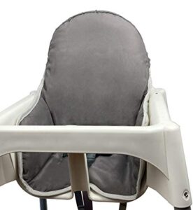 zarpma seat covers cushion for ikea antilop highchair, washable foldable baby highchair cover ikea child chair cushion