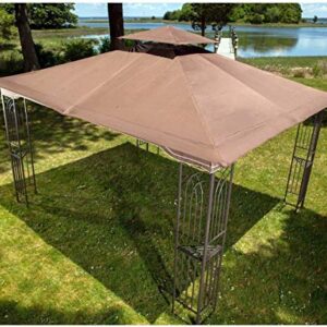 Sunjoy L-GZ798PST-E-A New Regency III Gazebo 10' x 12' with Mosquito Netting