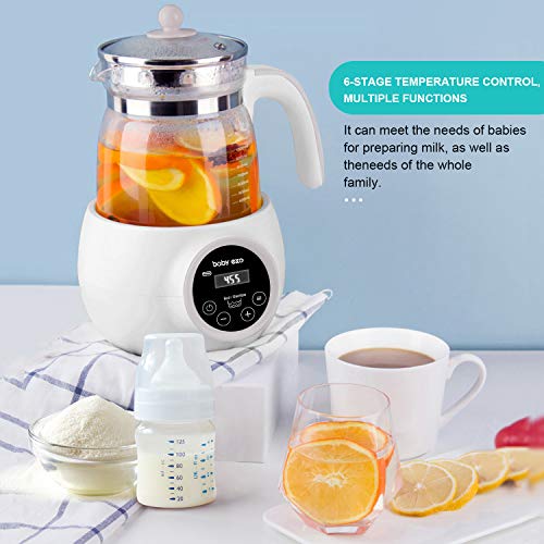 WELLVO Baby Formula Water Kettle Precise Temperature Baby Formula Milk Warmer for 24 Hours 1.2L Boil-Dry Protection Instant Water Warmer for Baby Formula