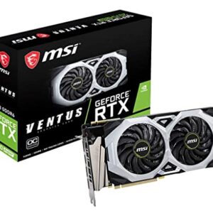 MSI Gaming GeForce RTX 2070 Super 8GB GDRR6 256-bit HDMI/DP NVLink Torx Fan Turing Architecture Overclocked Graphics Card (RTX 2070 Super Ventus OC) (Renewed)