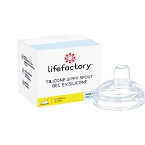 Lifefactory Wide Neck Soft Sippy Spout (9+ Months), 1-Pack,Clear,LG8556