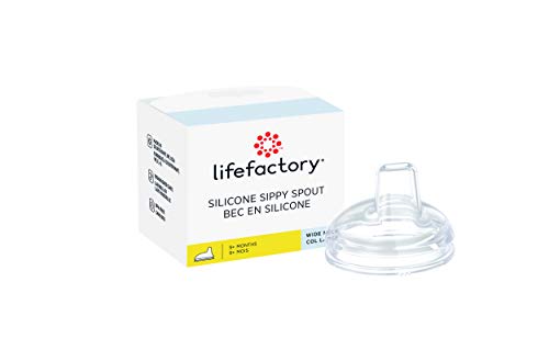 Lifefactory Wide Neck Soft Sippy Spout (9+ Months), 1-Pack,Clear,LG8556