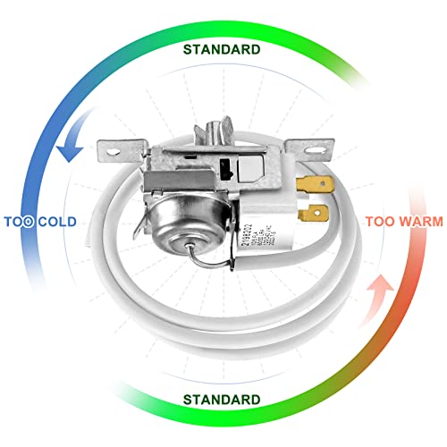 2198202 Refrigerator Cold Control Thermostat Replacement wp2198202 Thermostat Control Fit for Ken-More Refrigerators by Sikawai- Replaces 2161284 2198201 PS11739232 AP6006166 WP2198202