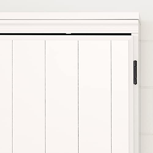 South Shore Farnel 4-Door Storage Cabinet-Pure White, Tall