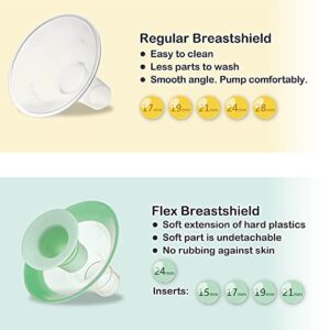 Nenesupply 19mm Flange Breastshield Compatible with Lansinoh Pump Parts and Breastpumps. Replacement to Lansinoh Flange 19mm Breastshield. Work with SignaturePro SmartPump Manual