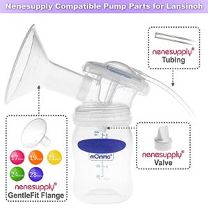 Nenesupply 19mm Flange Breastshield Compatible with Lansinoh Pump Parts and Breastpumps. Replacement to Lansinoh Flange 19mm Breastshield. Work with SignaturePro SmartPump Manual