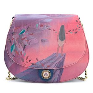 loungefly disney pocahontas colors of the wind crossbody bag standard