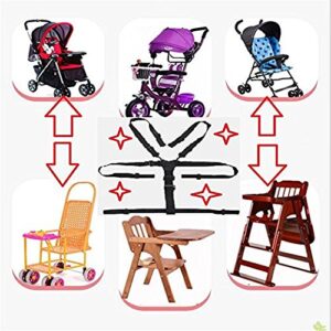 High Chair Pad, Ancho Grey Background Sheep Pattern Highchair/seat Cushion Protective Film Breathable Pad with Baby High Chair Seat Belt(2 Pieces)