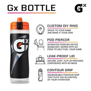 Gatorade Gx Hydration System, Non-Slip Gx Squeeze Bottles & Gx Sports Drink Concentrate Pods,Gray