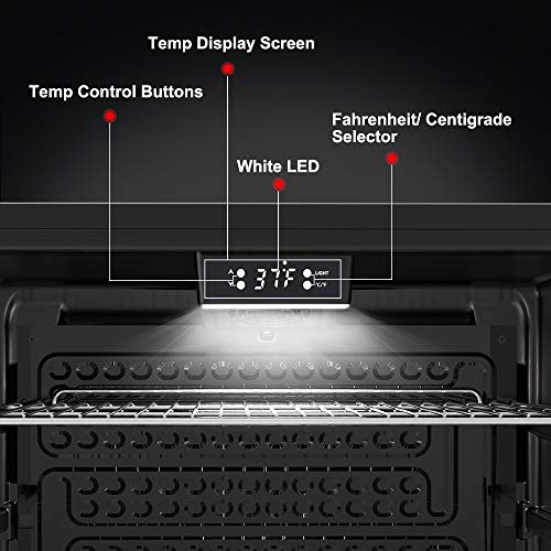 Galanz GLB57MS2B15 172 Cans Built in Beverage Refrigerator, Digital Temperature Control, White LED Interior Lighting, Stainless Steel