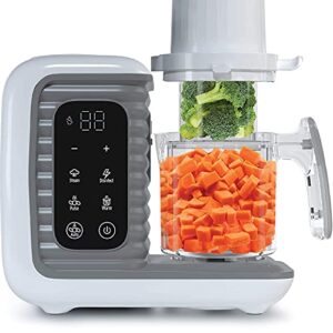 children of design 8 in 1 smart baby food maker & processor, steamer, blender, cooker, masher, puree, formula & bottle warmer prep system