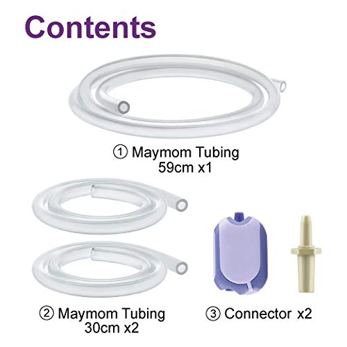 Maymom Tubing Compatible with Lansinoh Breastpump Not Original Lansinoh Pump Parts Replace Lansinoh Tubing. Work with Lansinoh Signature Pro,Lansinoh Smartpump