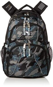 high sierra swerve laptop backpack, graffiti/black/ash, one size