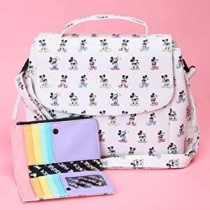 Loungefly Disney Mickey Mouse Pastel Poses Cross Body Bag