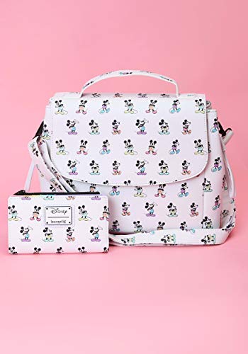 Loungefly Disney Mickey Mouse Pastel Poses Cross Body Bag