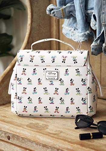 Loungefly Disney Mickey Mouse Pastel Poses Cross Body Bag