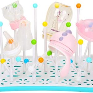 Baby Bottle Drying Rack with Removable Water Tray, Baby Countertop Dryer Rack, Baby Bottle Dryer, Bottle Drying Rack, Drying Rack for Bottles and Accessories, Baby Drying Rack