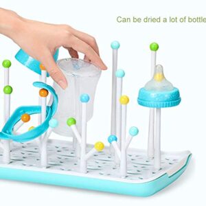 Baby Bottle Drying Rack with Removable Water Tray, Baby Countertop Dryer Rack, Baby Bottle Dryer, Bottle Drying Rack, Drying Rack for Bottles and Accessories, Baby Drying Rack