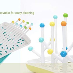 Baby Bottle Drying Rack with Removable Water Tray, Baby Countertop Dryer Rack, Baby Bottle Dryer, Bottle Drying Rack, Drying Rack for Bottles and Accessories, Baby Drying Rack