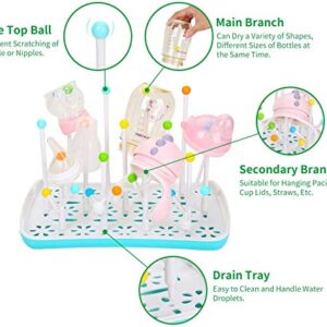 Baby Bottle Drying Rack with Removable Water Tray, Baby Countertop Dryer Rack, Baby Bottle Dryer, Bottle Drying Rack, Drying Rack for Bottles and Accessories, Baby Drying Rack