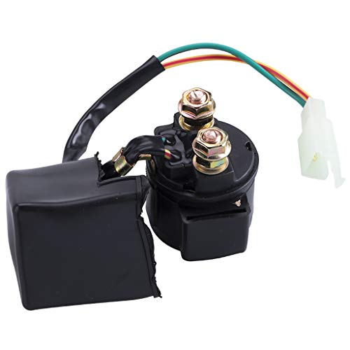 CNCMOTOK Starter Solenoid Relay For 4-Stroke GY6 50cc 125cc 150cc 200cc 250cc ATV Dirt Bikes Scooters Go Kart Dne Buggys Quad 4 Wheelers Pocket Bike Moped Roketa SSR Taotao Sunl Coolster