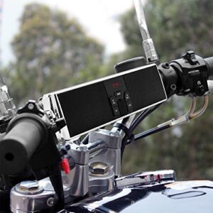 GoHawk RE9-X White Gen.3 Waterproof Bluetooth Motorcycle Stereo Speakers LED Soundbar 7/8-1.25 in. Handlebar Mount MP3 Music Player Audio Amplifier System ATV 4 Wheelers USB AUX FM Radio