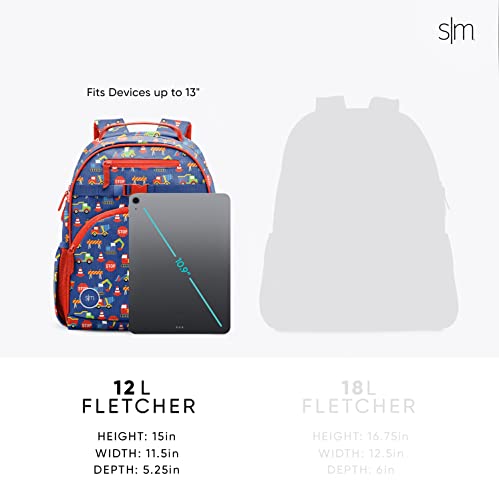 Simple Modern Toddler Backpack for School Girls | Kindergarten Elementary Kids Backpack | Fletcher Collection | Kids - Medium (15" tall) | Fox and the Flower