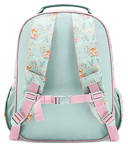 Simple Modern Toddler Backpack for School Girls | Kindergarten Elementary Kids Backpack | Fletcher Collection | Kids - Medium (15" tall) | Fox and the Flower