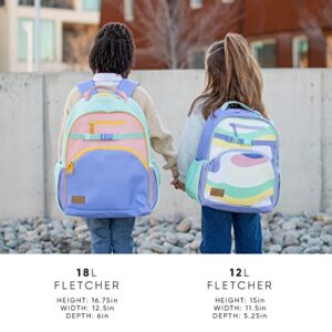 Simple Modern Toddler Backpack for School Girls | Kindergarten Elementary Kids Backpack | Fletcher Collection | Kids - Medium (15" tall) | Fox and the Flower