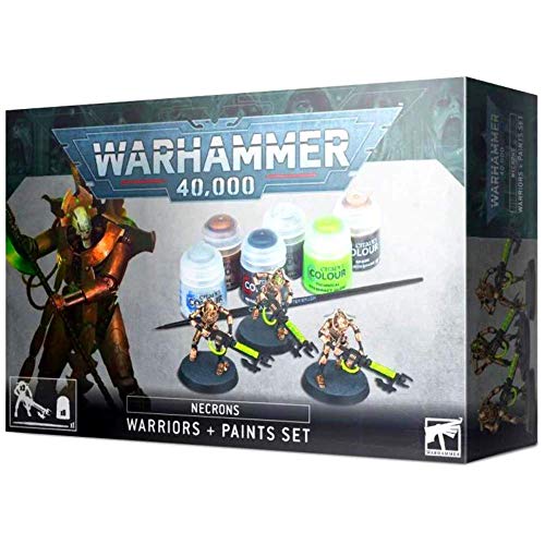 Games Workshop Warhammer 40,000 Necrons Warriors and Paints Set, 3 years