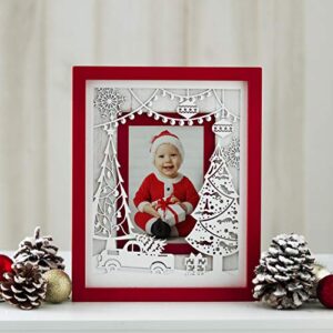 FINE PHOTO GIFTS Christmas Tree Wood Laser Cut Picture Frame