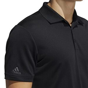 adidas Golf Men's Performance Primegreen Polo Shirt, Black, Extra Large