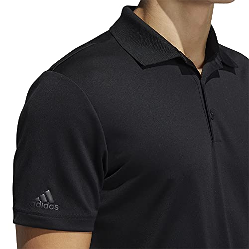 adidas Golf Men's Performance Primegreen Polo Shirt, Black, Extra Large