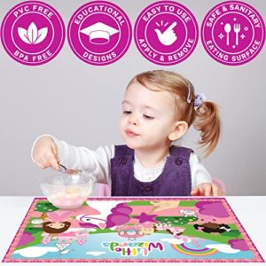 40x Disposable Placemats for Baby – Toddler Placemat Kids Placemat – Disposable Placemats for Toddlers – Baby Placemat for Restaurants – Plastic Placemats for Kids – Toddler Placemats for Dining Table