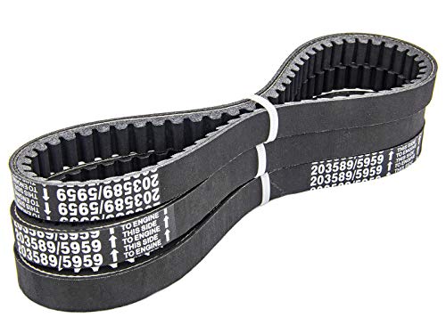 30 Series Go Kart Drive Belt Replaces Manco 5959 / Comet 203589，Torque Converter Belt（Pack of 3）