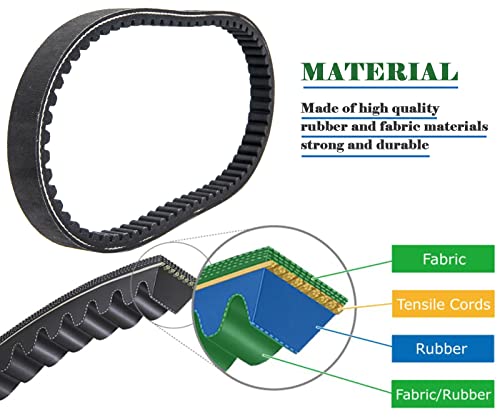 30 Series Go Kart Drive Belt Replaces Manco 5959 / Comet 203589，Torque Converter Belt（Pack of 3）