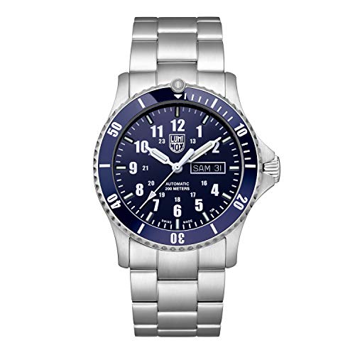 Luminox Auotmatic Sport Timer XS.0924 Mens Watch 42mm - Military Sport Watch in Silver/Blue 200m Water Resistant Sapphire Glass