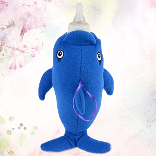 Baby baby feeding bottle cover Bottle Sleeve Covers Cartoon Plush Dolphin Toy Newborn Milk Bottle Warm Holder Nursing Bottle Insulation Cover For Home feeder bottle covers Outdoor infant bottle covers