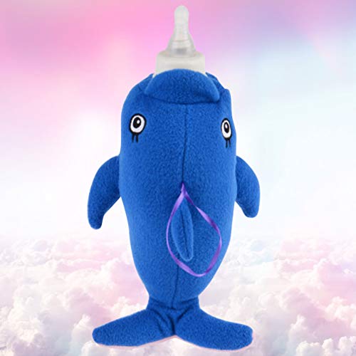 Baby baby feeding bottle cover Bottle Sleeve Covers Cartoon Plush Dolphin Toy Newborn Milk Bottle Warm Holder Nursing Bottle Insulation Cover For Home feeder bottle covers Outdoor infant bottle covers