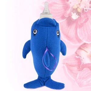 Baby baby feeding bottle cover Bottle Sleeve Covers Cartoon Plush Dolphin Toy Newborn Milk Bottle Warm Holder Nursing Bottle Insulation Cover For Home feeder bottle covers Outdoor infant bottle covers