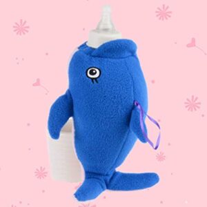 Baby baby feeding bottle cover Bottle Sleeve Covers Cartoon Plush Dolphin Toy Newborn Milk Bottle Warm Holder Nursing Bottle Insulation Cover For Home feeder bottle covers Outdoor infant bottle covers