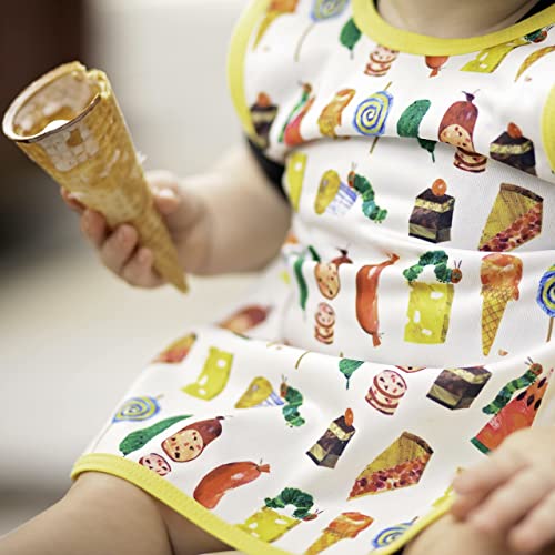 BapronBaby Eric Carle Food Parade Bapron - No Neck Tie Safer Bib for Baby & Toddler - Soft Waterproof Stain Resistant - Machine Washable - Sz Baby/Toddler 6m-3T