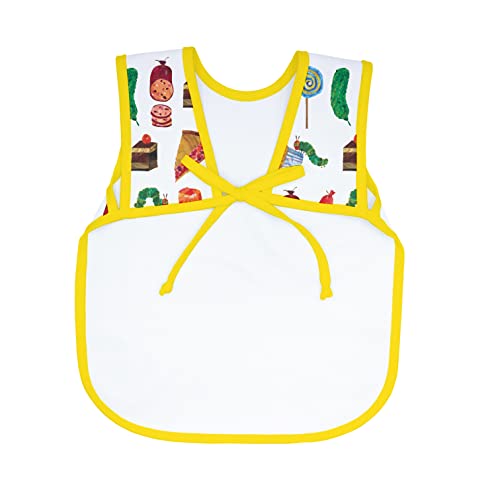 BapronBaby Eric Carle Food Parade Bapron - No Neck Tie Safer Bib for Baby & Toddler - Soft Waterproof Stain Resistant - Machine Washable - Sz Baby/Toddler 6m-3T