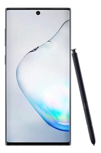 samsung electronics galaxy note 10 factory unlocked cell phone with 256gb (u.s. warranty), aura black/ note10 (renewed)