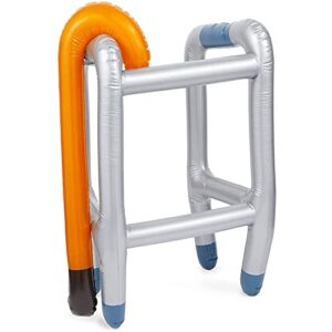 Inflatable Walker and Cane, Over The Hill Gag Gift (2 Pieces)