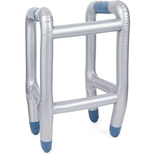 Inflatable Walker and Cane, Over The Hill Gag Gift (2 Pieces)