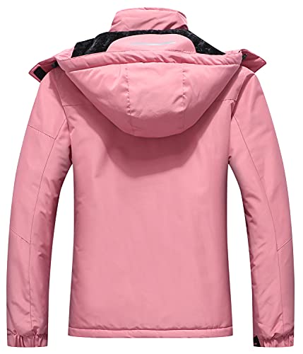 SUOKENI Women's Waterproof Ski Jacket Warm Winter Snow Coat Hooded Raincoat