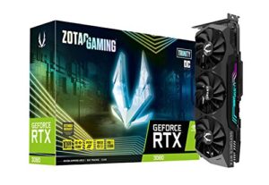 zotac gaming geforce rtx 3080 trinity oc 10gb gddr6x 320-bit 19 gbps pcie 4.0 graphics card, icestorm 2.0 advanced cooling, spectra 2.0 rgb lighting, zt-a30800j-10p