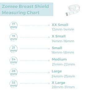 Zomee Flex Breast Nipple Shield Latch Assistance Inverted or Flat- Comfortable & Soft for Easy Pumping Use for Z1 Z2 Breast Pump (24 mm) 2 Pack