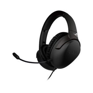 asus rog strix go gaming headphones with usb-c adapter | ai powered noise-cancelling microphone | over-ear headphones for pc, mac, nintendo switch, and ps4